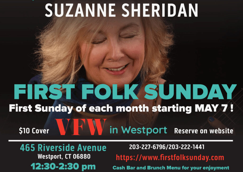 First Folk Sunday - Suzanne Sheridan and Friends at the VFW , Westport, CT